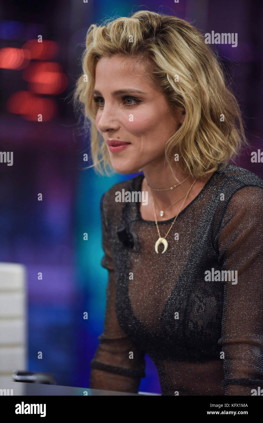 Actress Elsa Pataky on tv show " El Hormiguero" on Wednesday 2nd ...