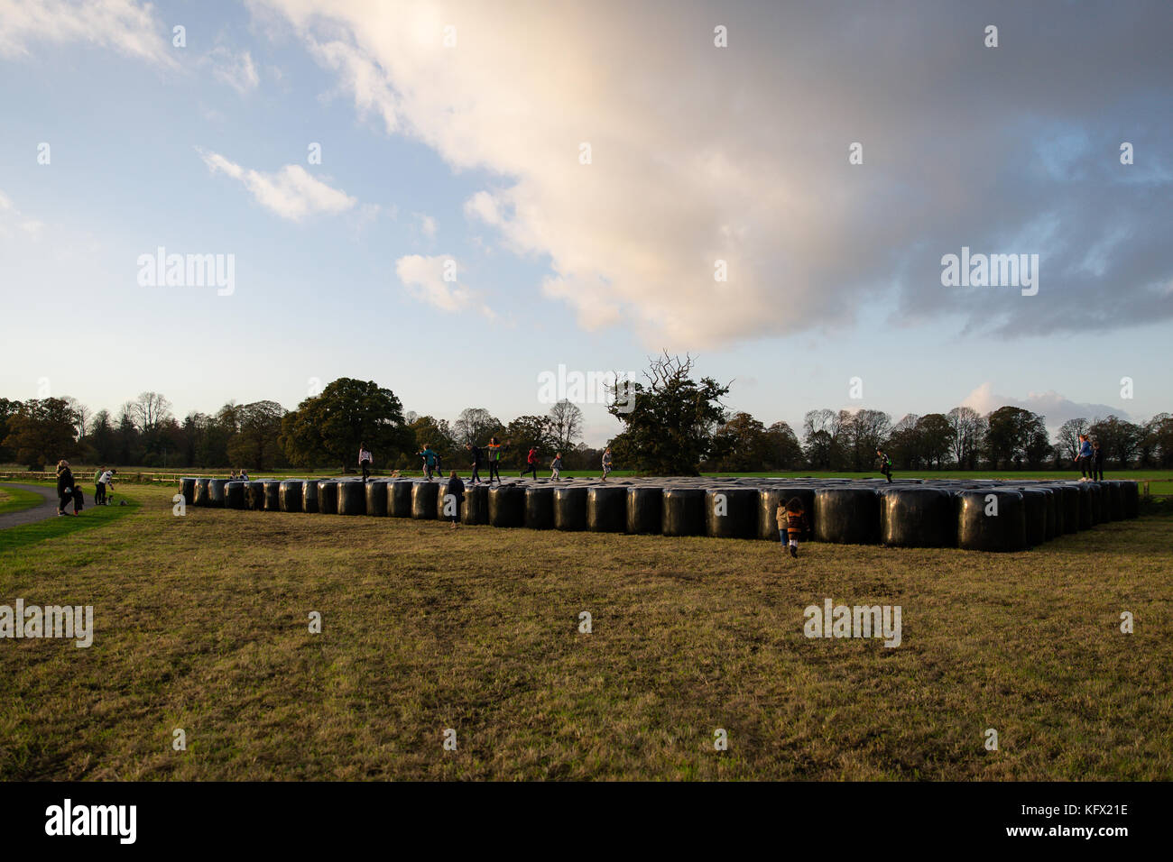 Celbridge Castletown Park, Ireland. 1st Nov, 2017. UK Weather. Kids ...