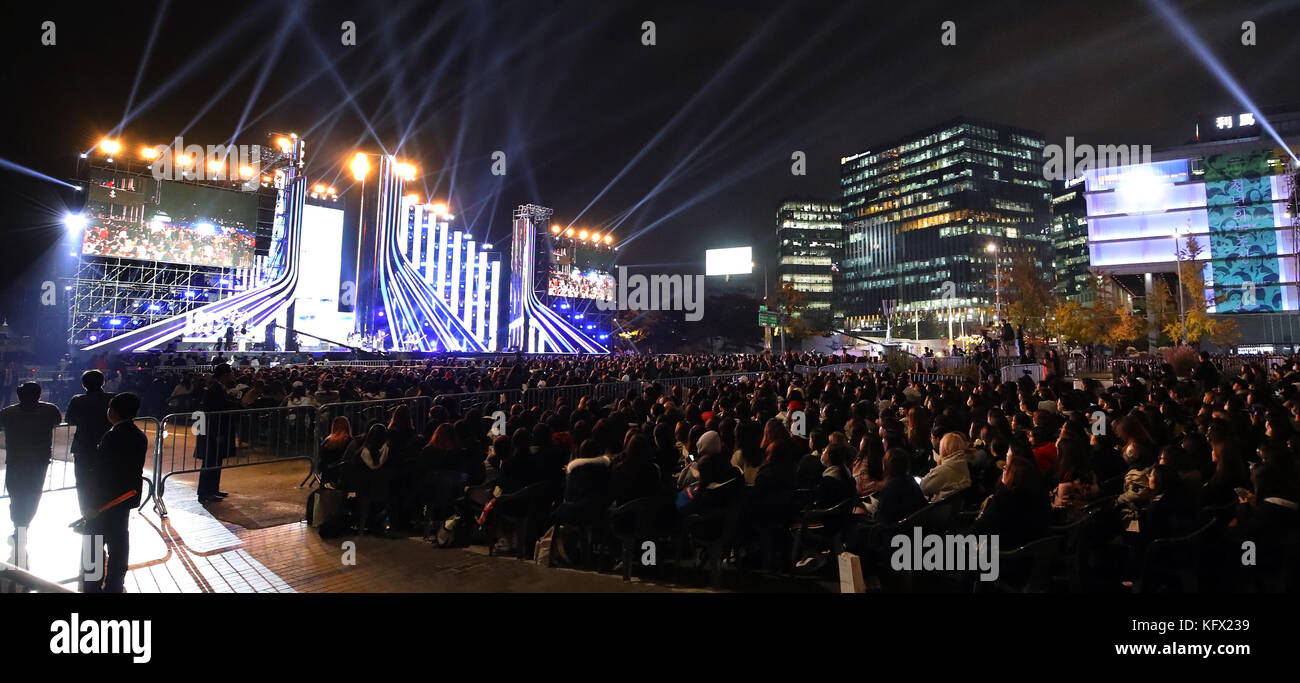 02nd Nov, 2017. K-pop concert A K-pop concert is under way at ...