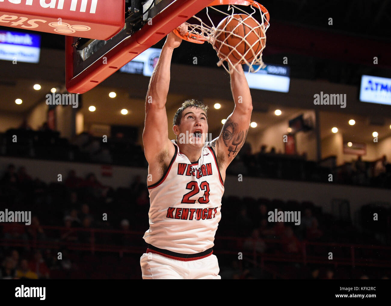 Kentucky, USA. 1st Nov, 2017. USA WKU Hilltoppers forward Justin ...
