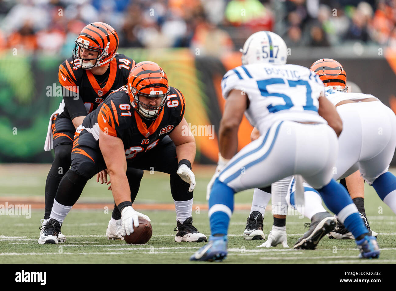 October 29th, 2017: Cincinnati Bengals quarterback Andy Dalton (14 ...