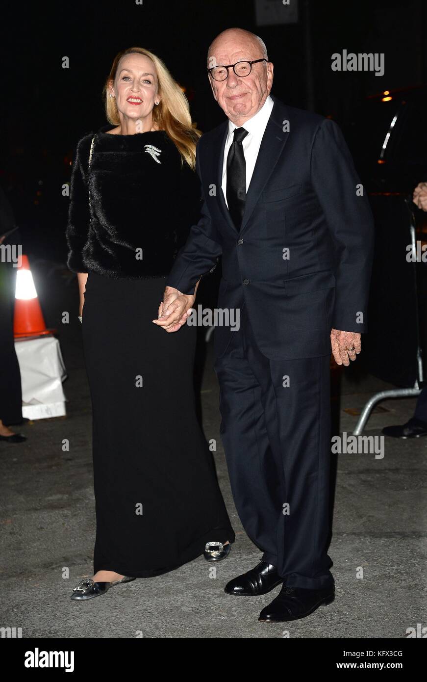 New York, NY, USA. 1st Nov, 2017. Jerry Hall, Rupert Murdoch at ...