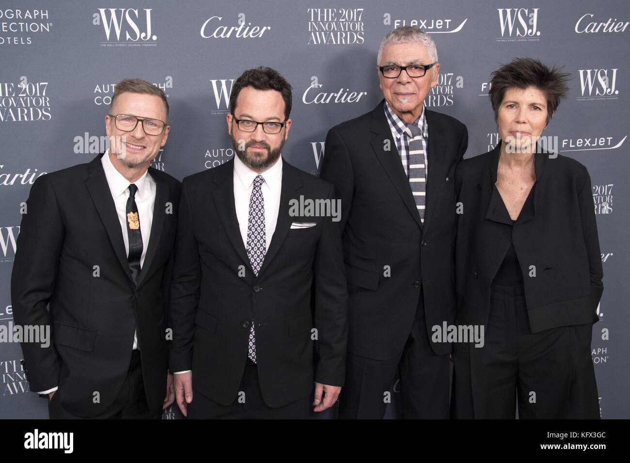 New York, NY, USA. 1st Nov, 2017. Charles Renfro, Benjamin Gilmartin ...