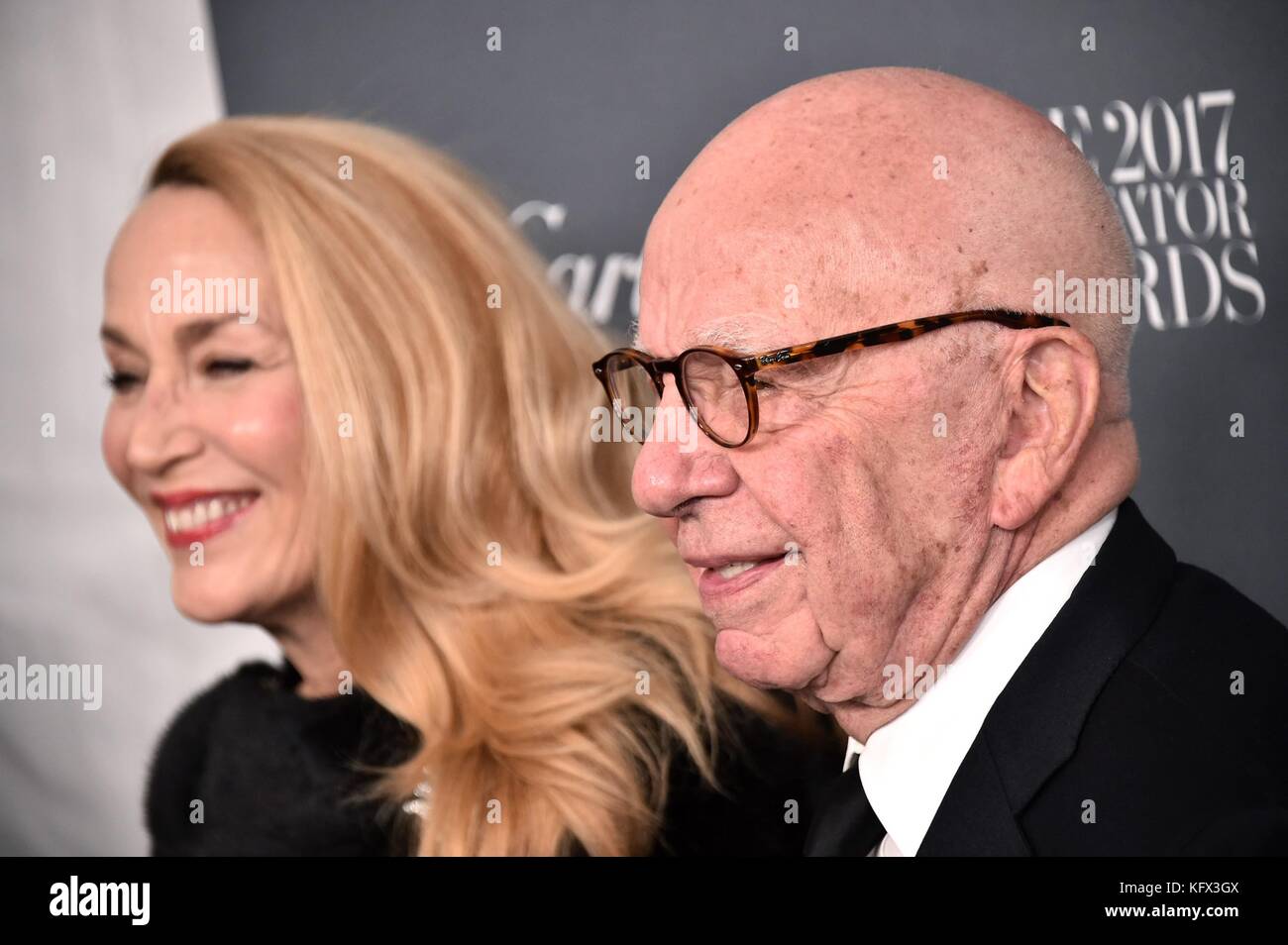 Jerry hall and rupert murdoch hi-res stock photography and images - Alamy