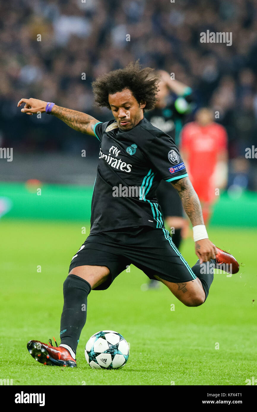 London, UK. 1st Nov, 2017. Marcelo (Real) Football/Soccer : Marcelo of ...