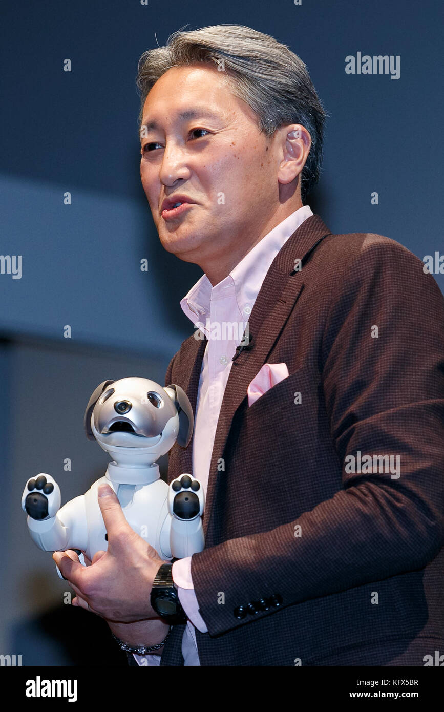 Tokyo, Japan. 1st Nov, 2017. Sony Corp's president and CEO Kazuo Hirai ...