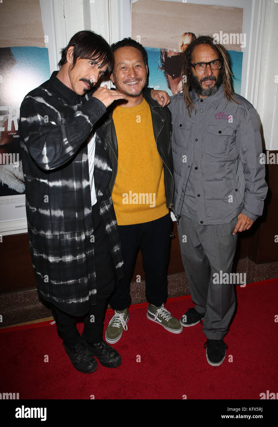 Santa Monica, USA. 1st Nov, 2017. Anthony Kiedis, Takuji Masuda, Tony ...