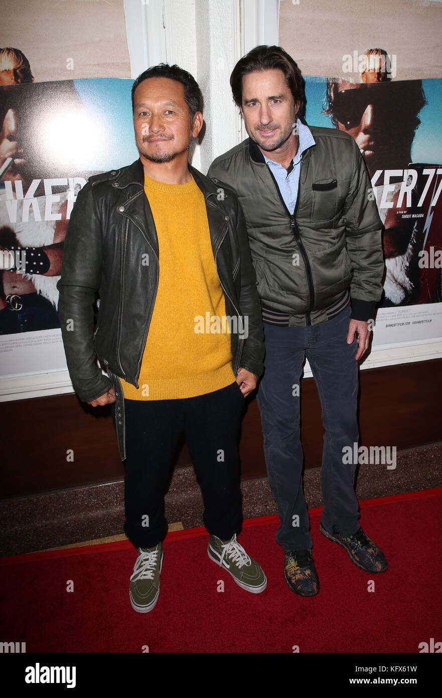 Santa Monica, USA. 1st Nov, 2017. Takuji Masuda, Luke Wilson, at the ...