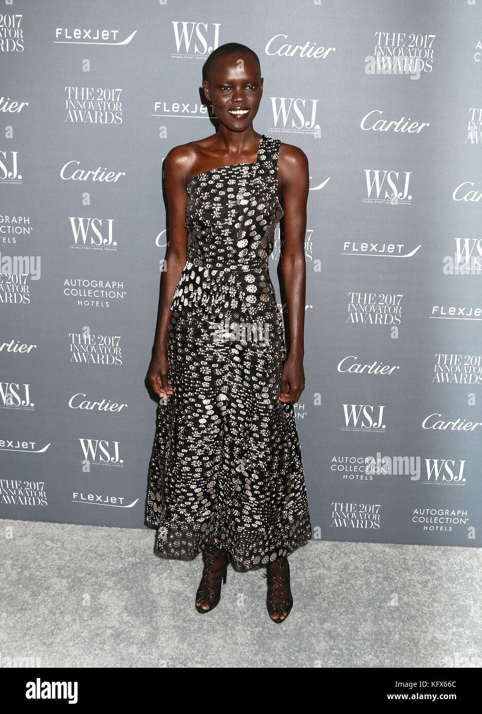 New York City, New York, USA. 1st Nov, 2017. Model GRACE BOL attends ...