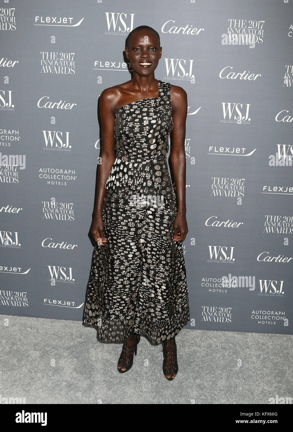 New York City, New York, USA. 1st Nov, 2017. Model GRACE BOL attends ...