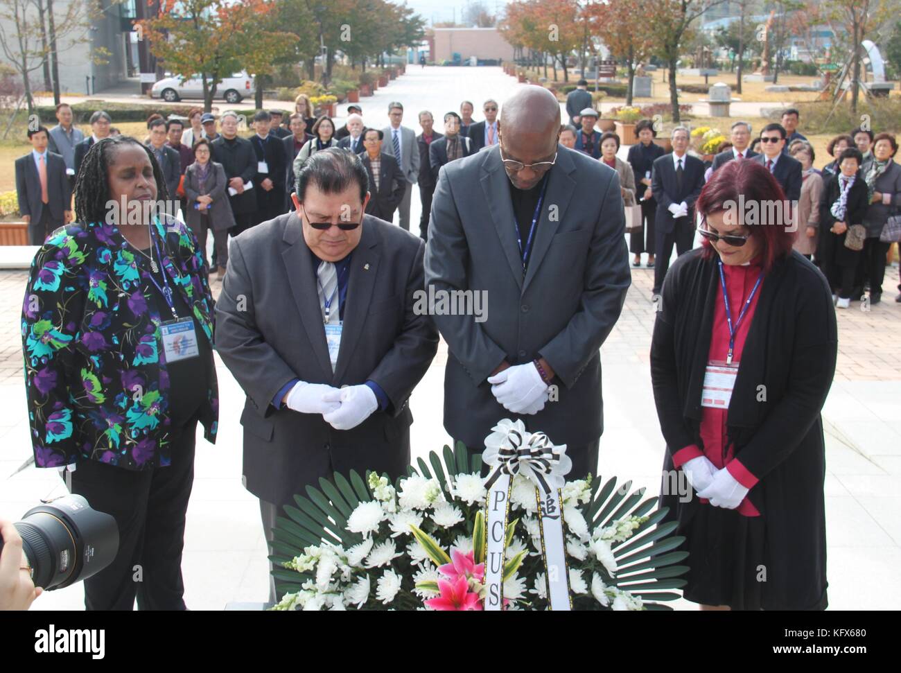 02nd Nov, 2017. U.S. Presbyterian leaders visit site of Nogun-ri ...