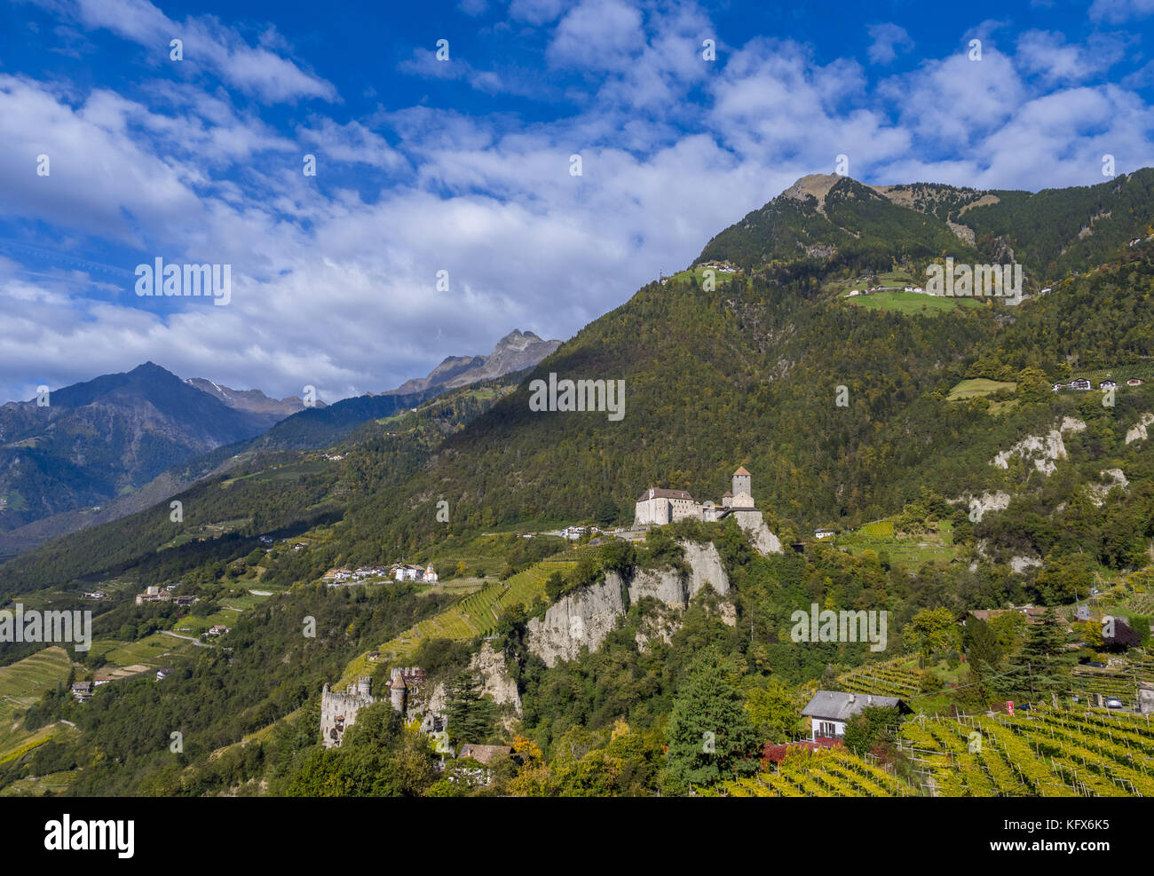 Castle Tyrol near Meran, Italy Stock Photo - Alamy