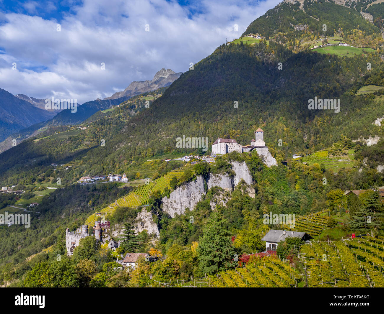 Castle Tyrol near Meran, Italy Stock Photo - Alamy