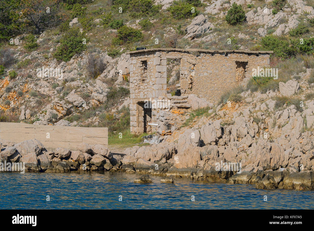 Rudine Harbor in Krk Island, Croatia Stock Photo - Alamy