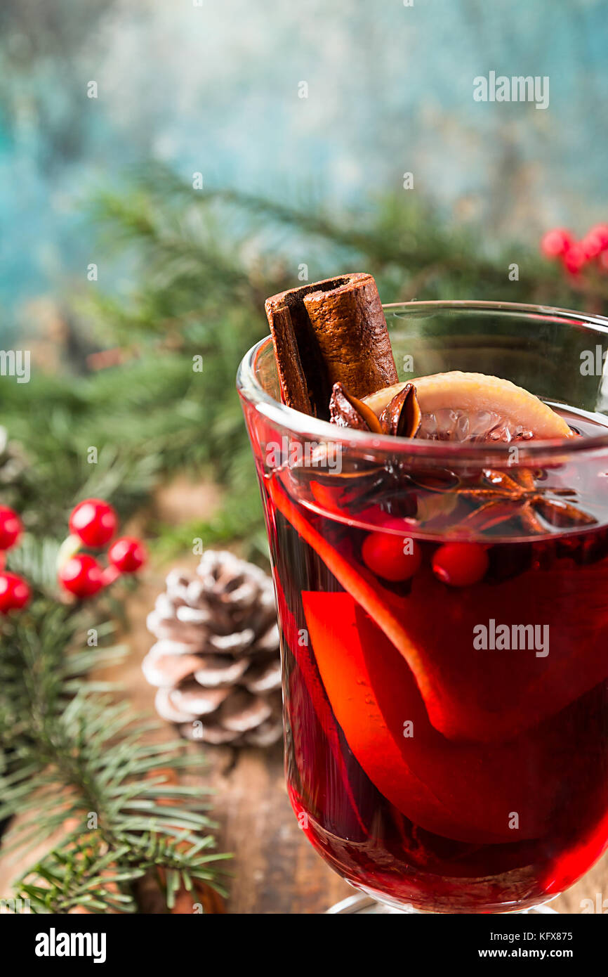Hot mulled wine Stock Photo - Alamy