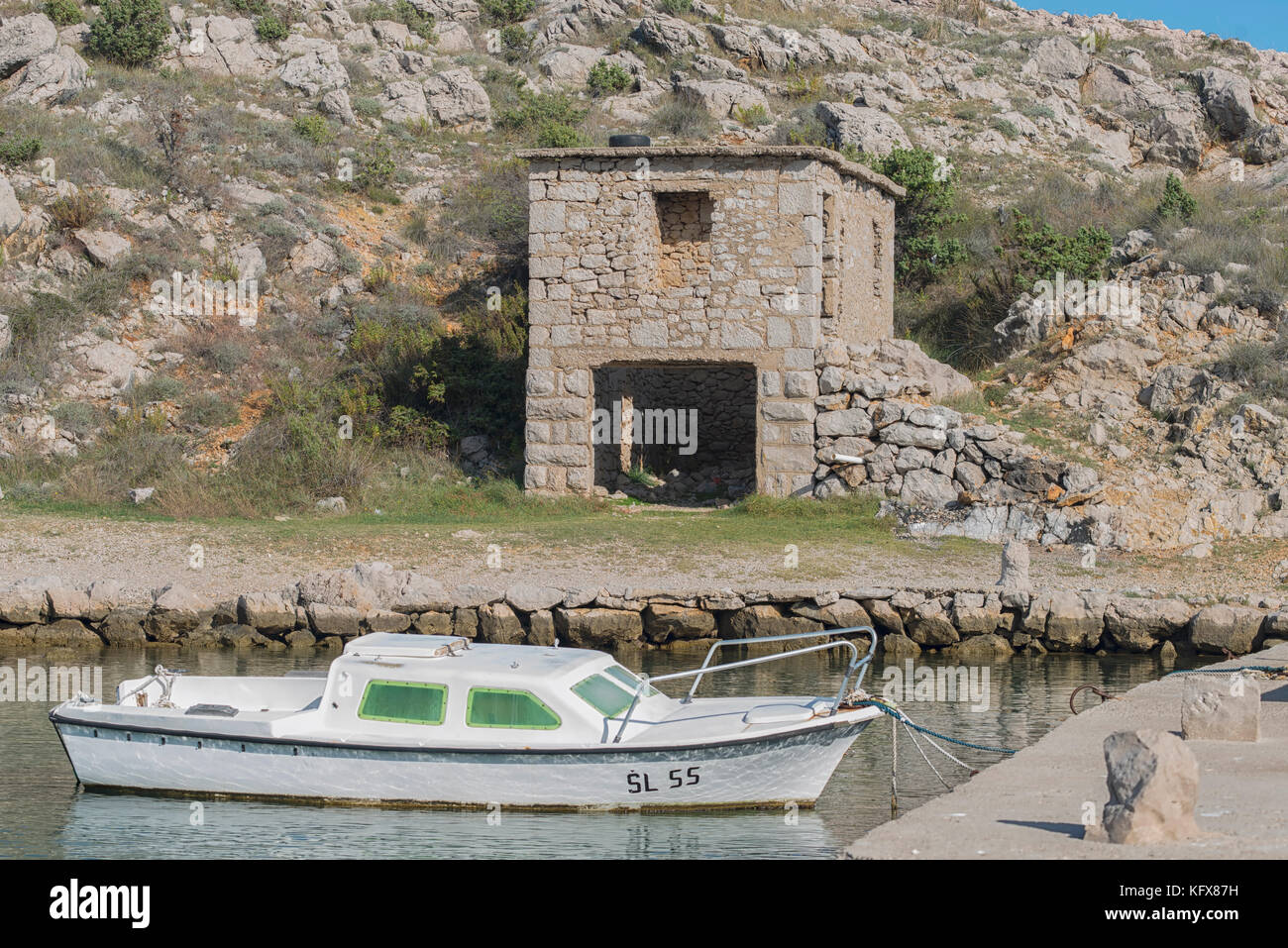 Rudine Harbor in Krk Island, Croatia Stock Photo - Alamy