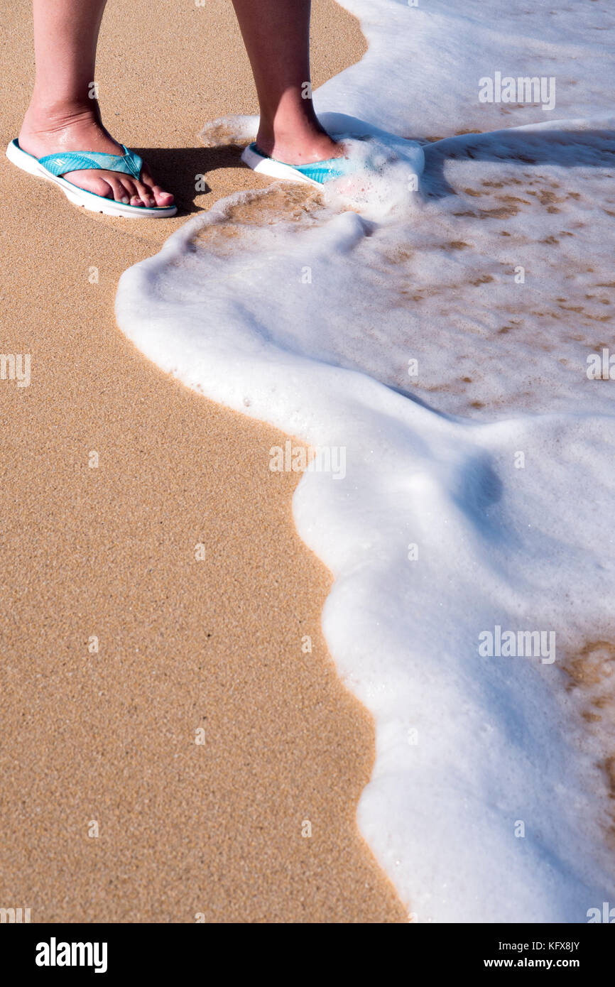 Female toes beach hi-res stock photography and images - Alamy