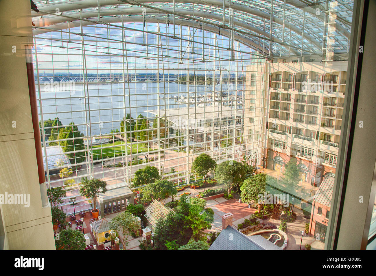 September 10, 2017, Oxen Hill, Maryland, USA: A view of the atrium ...