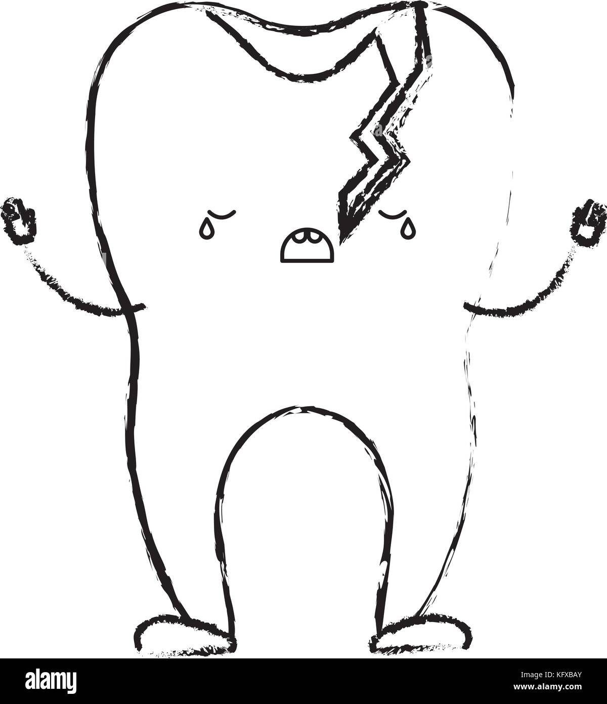 Broken teeth Black and White Stock Photos & Images - Alamy