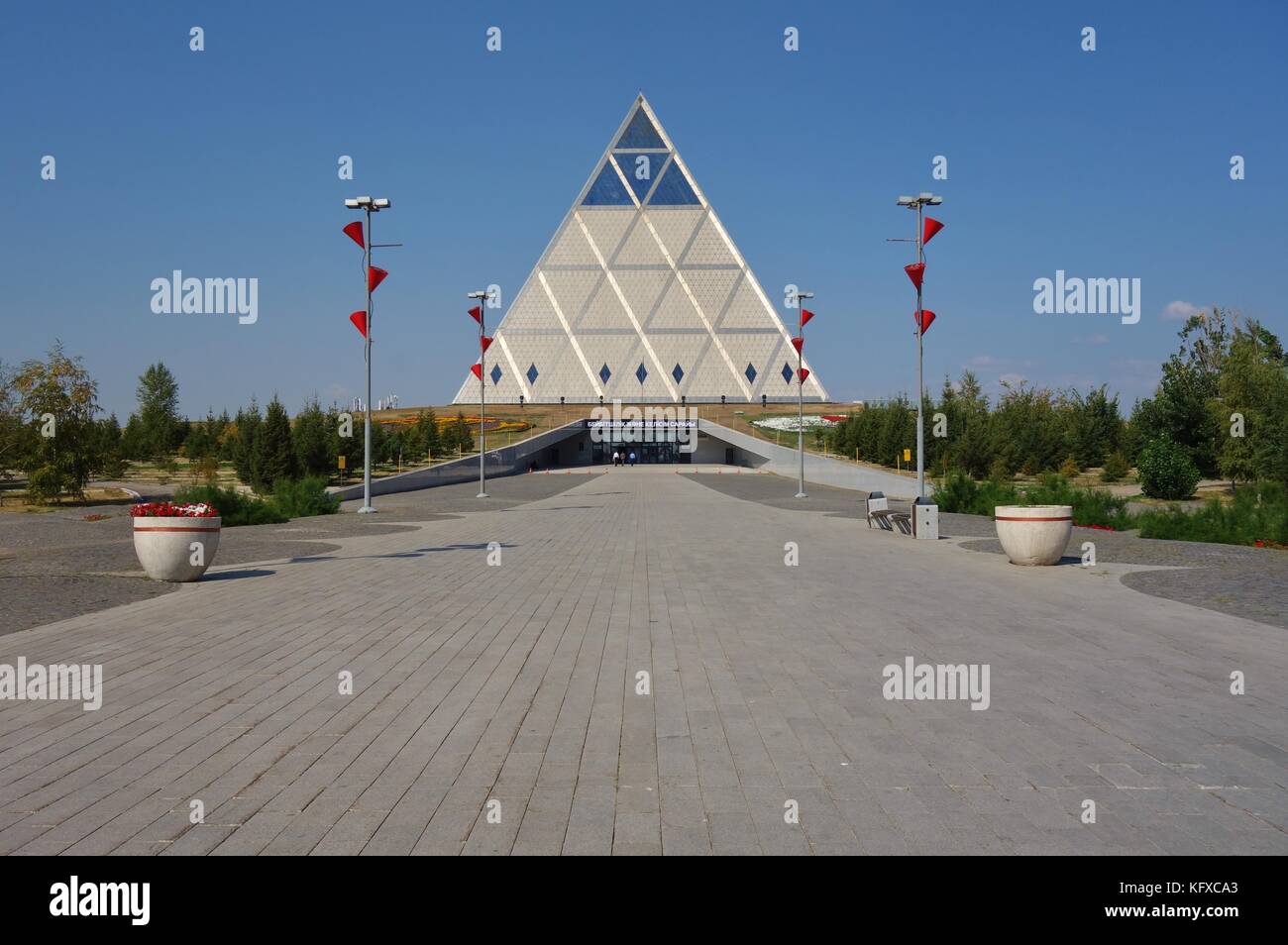 The Palace of Peace and Reconciliation (Pyramid of Peace and Accord) is ...