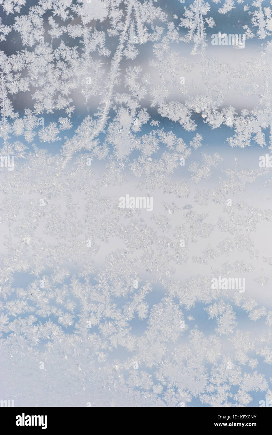 frosty patterns in the window Stock Photo - Alamy