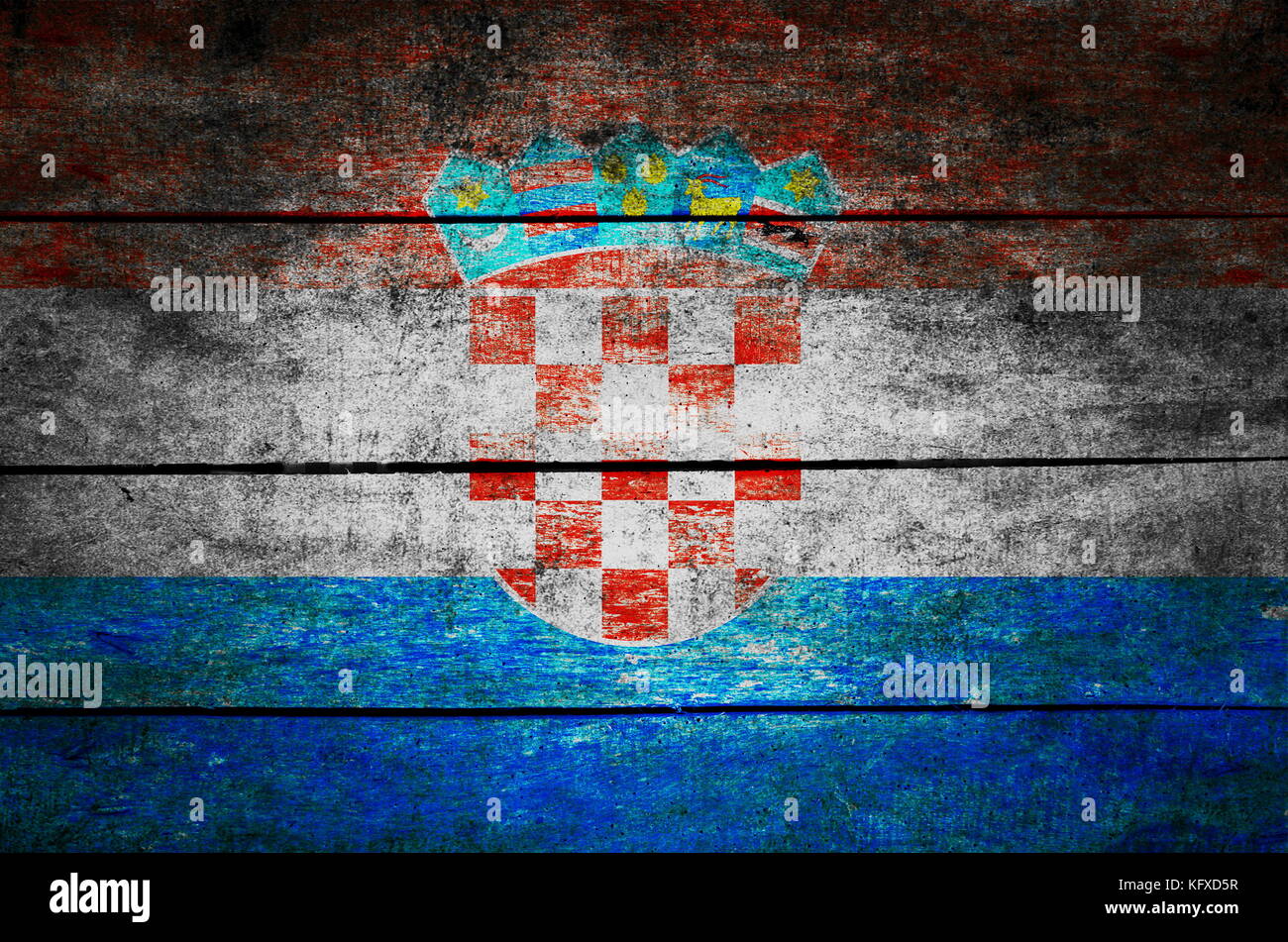 wooden texture surface with old painted flag Stock Photo - Alamy