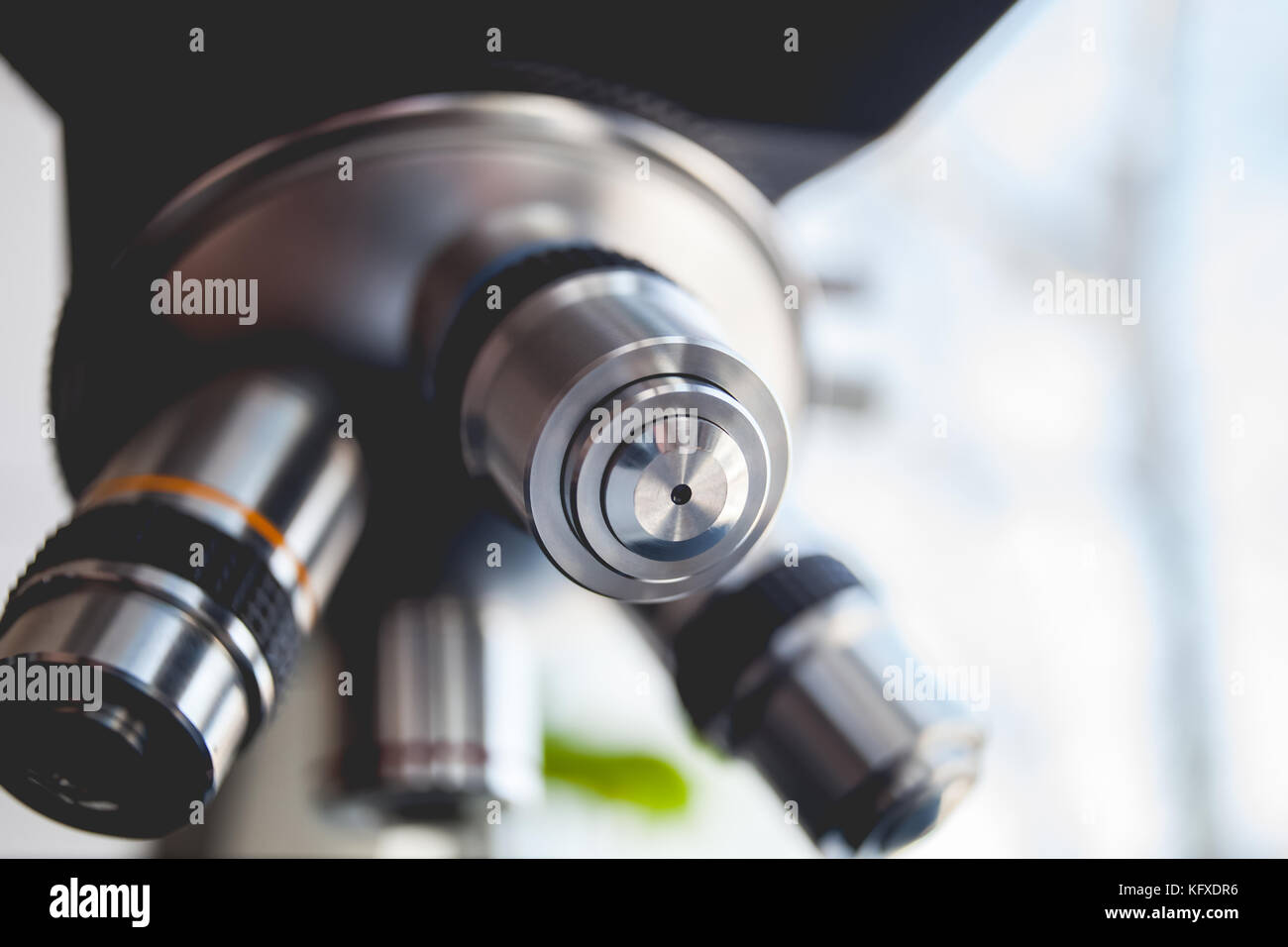 Optical microscope - science and laboratory equipment. For conducting ...