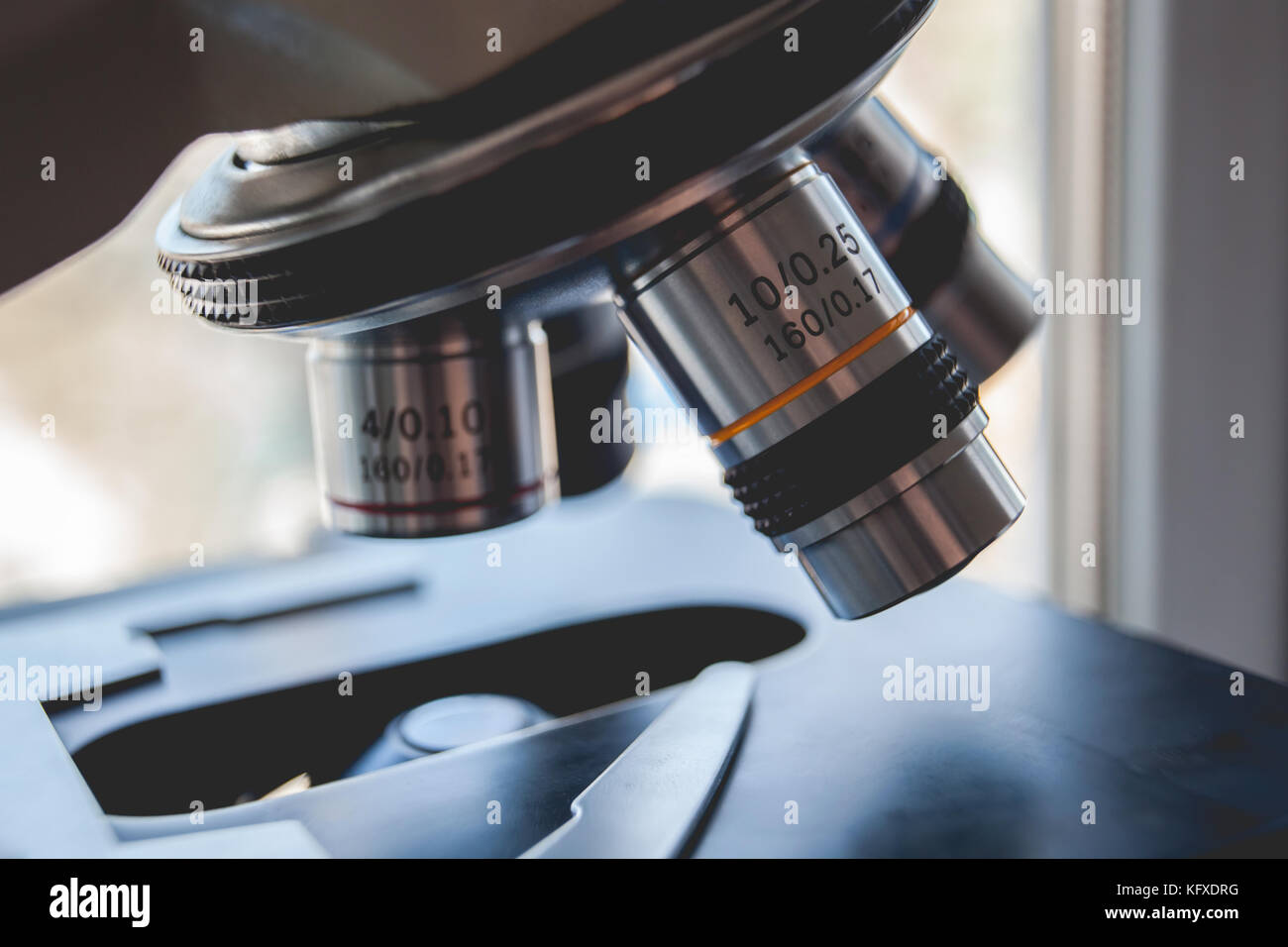 Optical microscope - science and laboratory equipment. For conducting ...