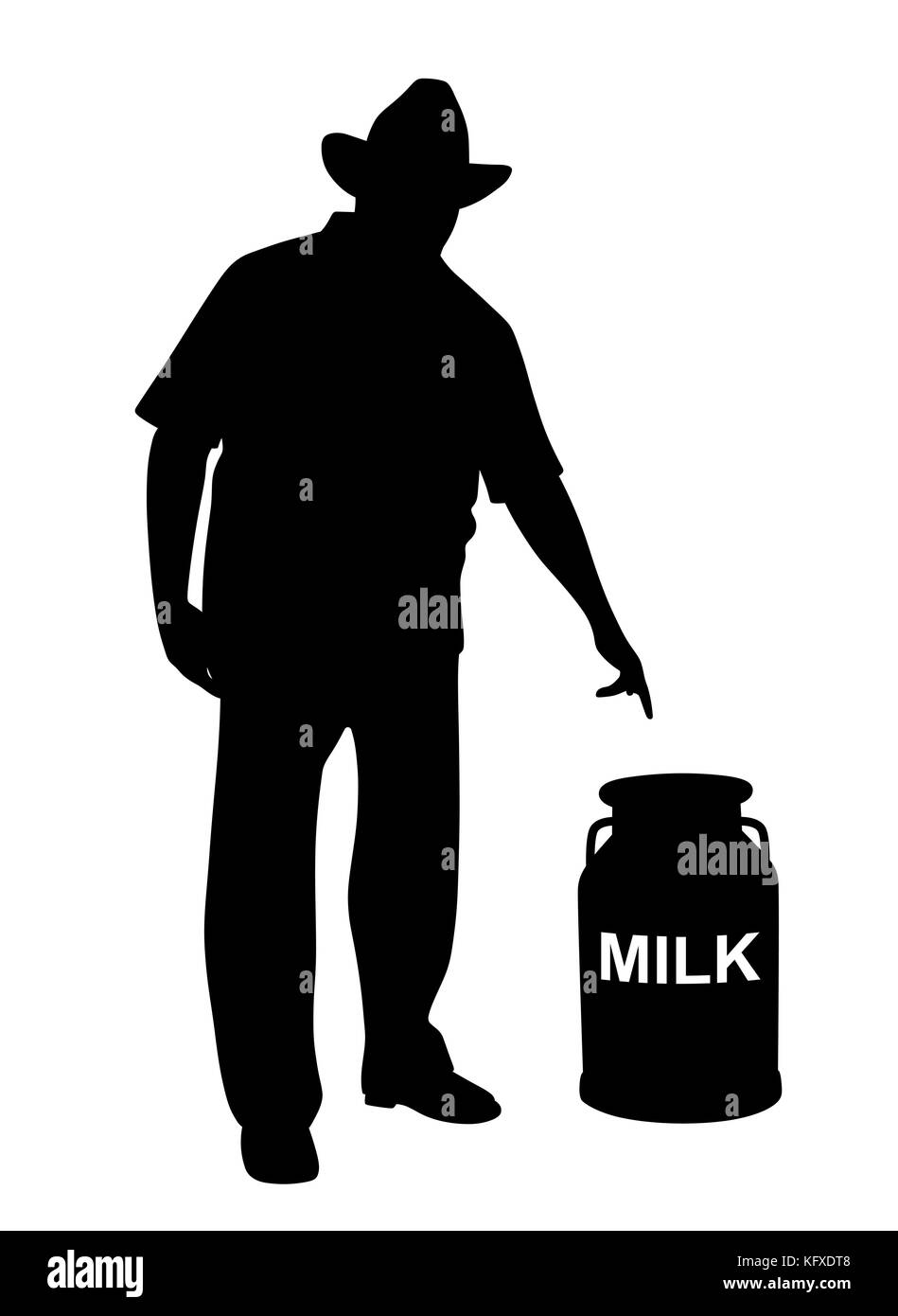 Livestock farm worker man Cut Out Stock Images & Pictures - Alamy