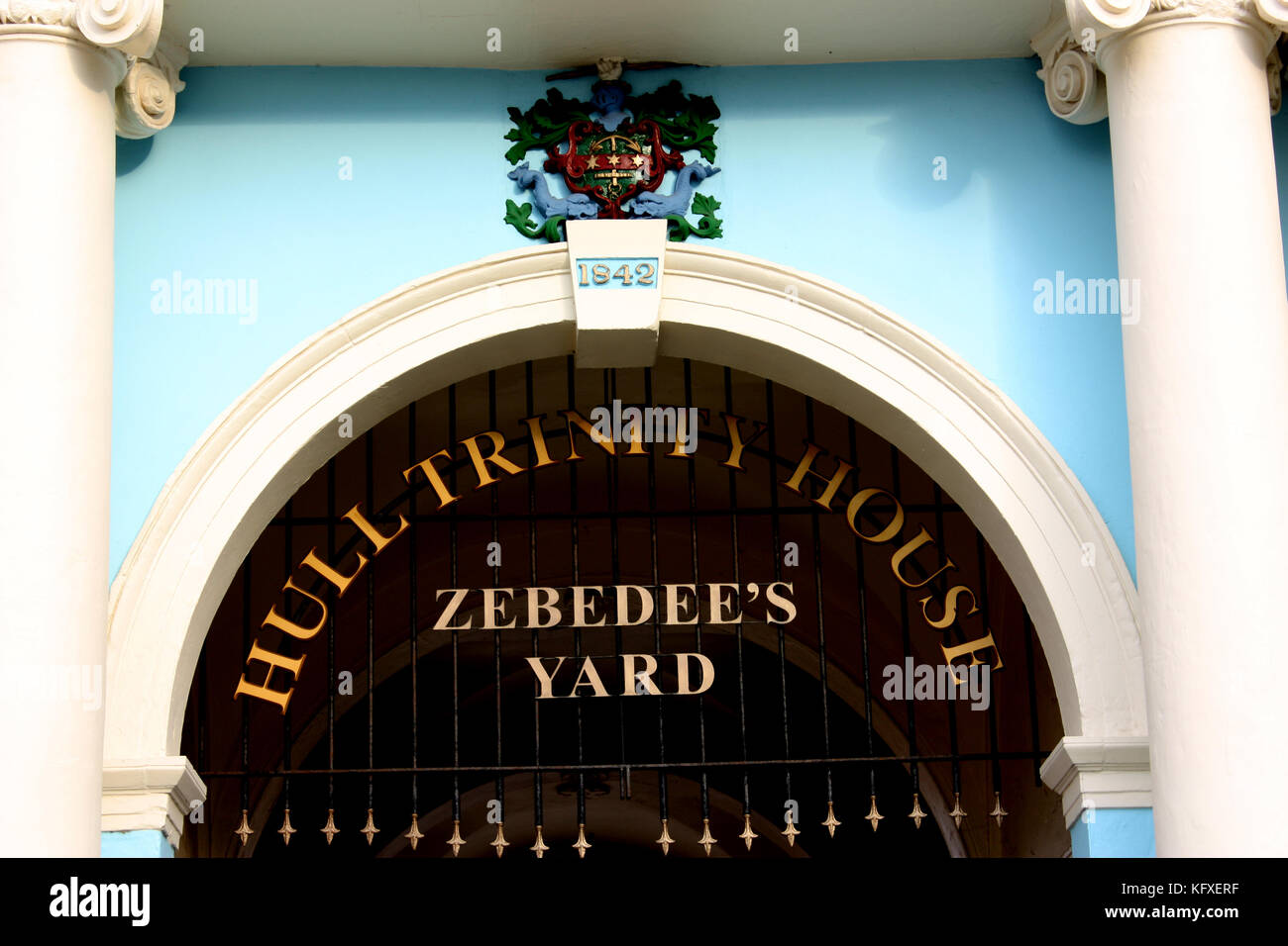 The entrance to Zebedee's Yard in Hull Stock Photo - Alamy