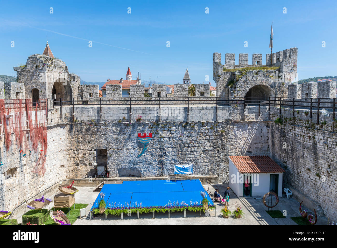 Kamerlengo Castle, Trogir, Splitsko-Dalmatinska, Dalmatia, Croatia ...