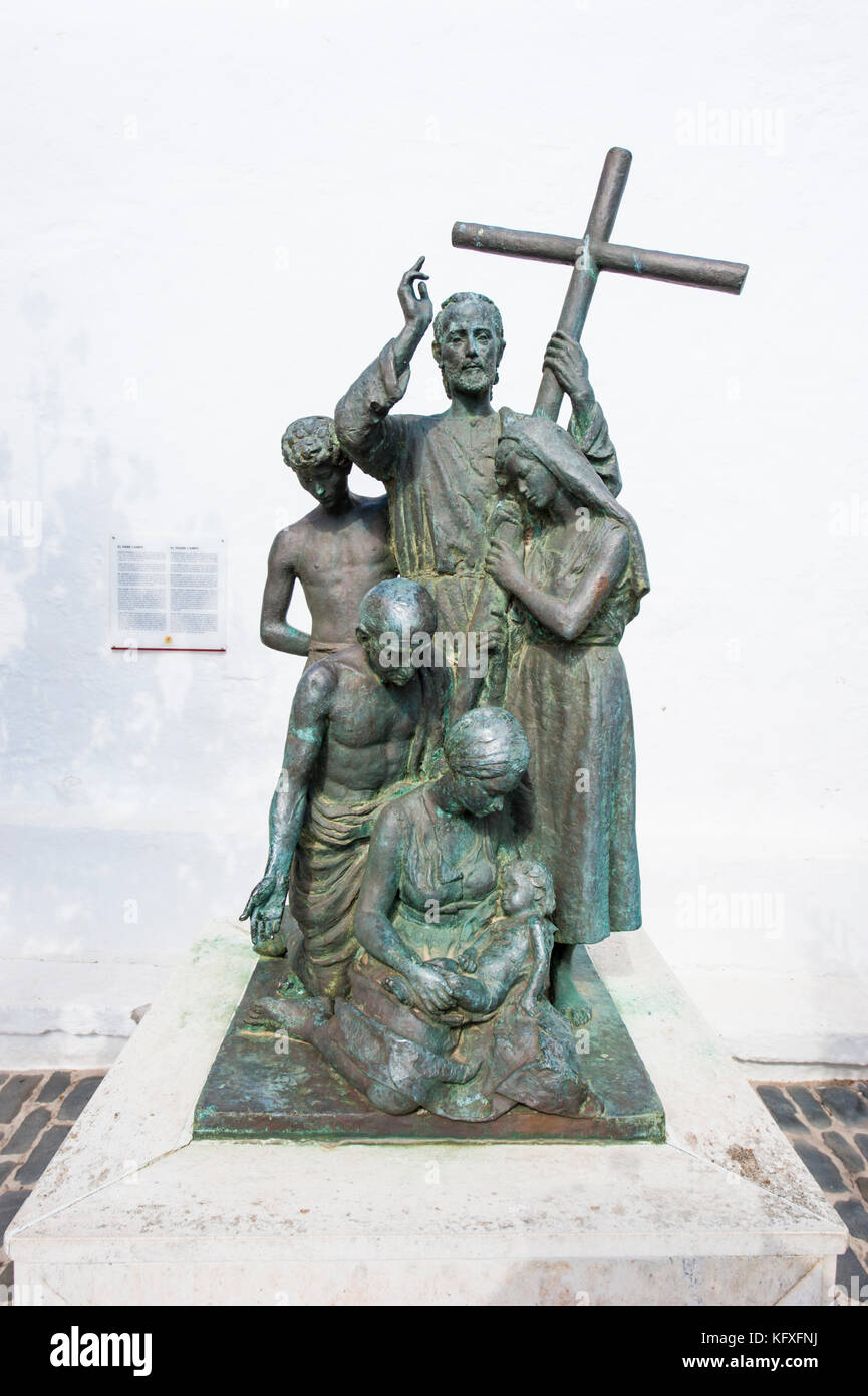 Religious sculpture on top of El Toro mount, Menorca Island, Balearic ...