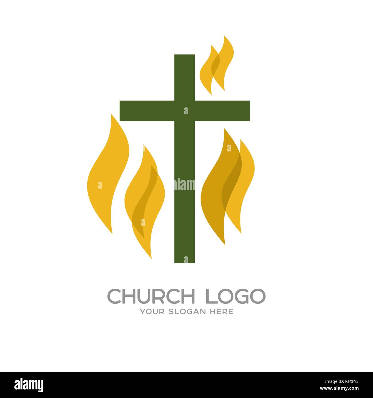 Flame And Cross Logo