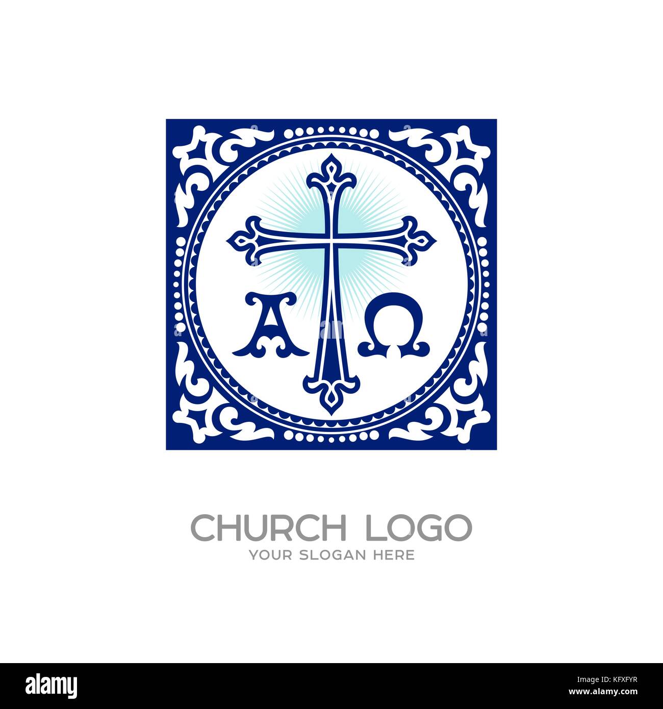 Alpha And Omega Christian Symbol Chi Rho And Alpha Omega