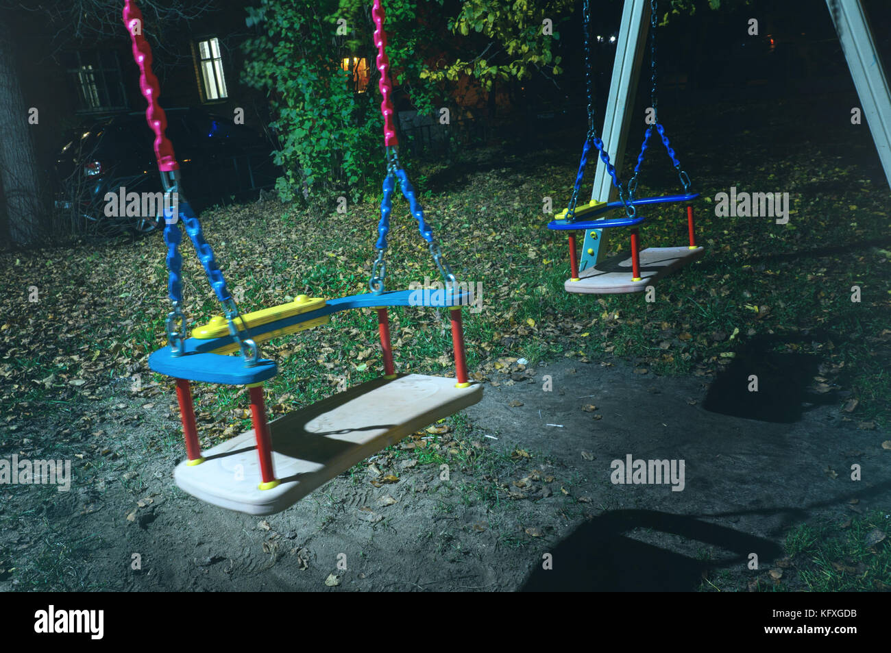 Creepy swing hi-res stock photography and images - Alamy