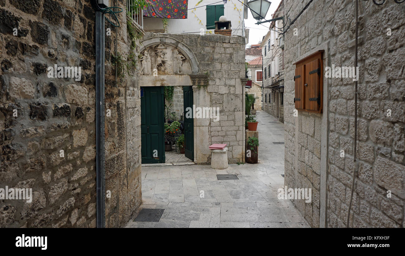 unesco heritage site of trogir old town in croatia Stock Photo - Alamy