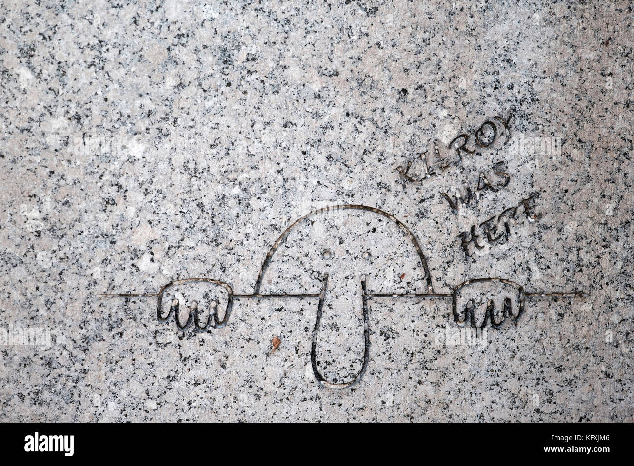 Kilroy was here wwii hi-res stock photography and images - Alamy