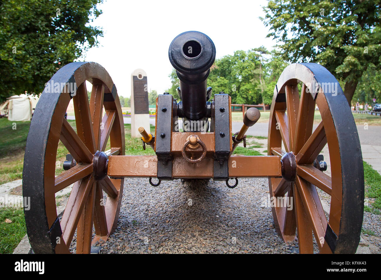 Picture of a medieval cannon in Gyula, Hungary Stock Photo - Alamy