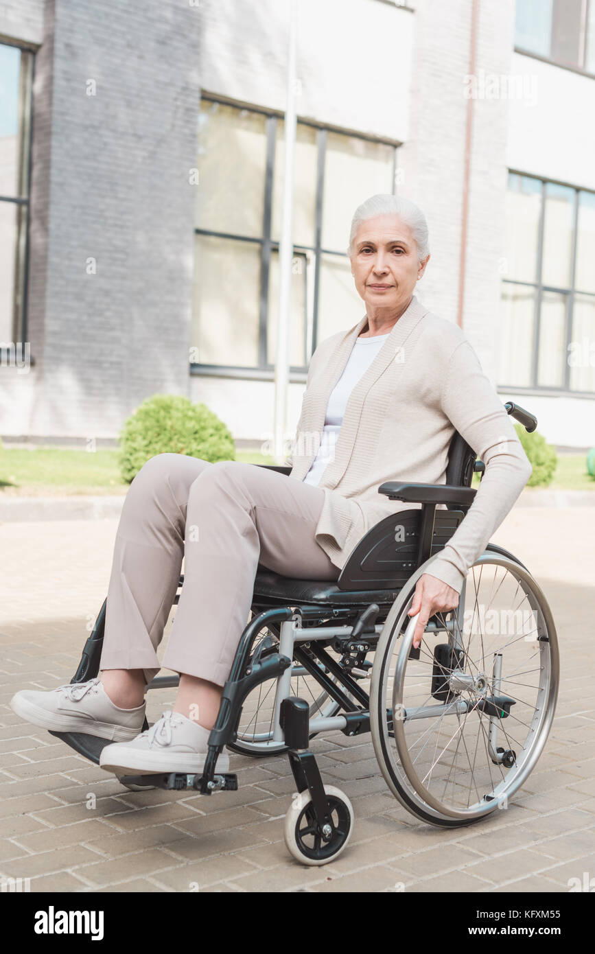 senior woman in wheelchair Stock Photo - Alamy