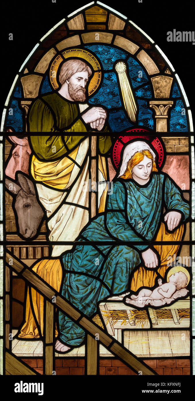 'The Nativity' as depicted by Henry Holiday, Holy Trinity Church ...