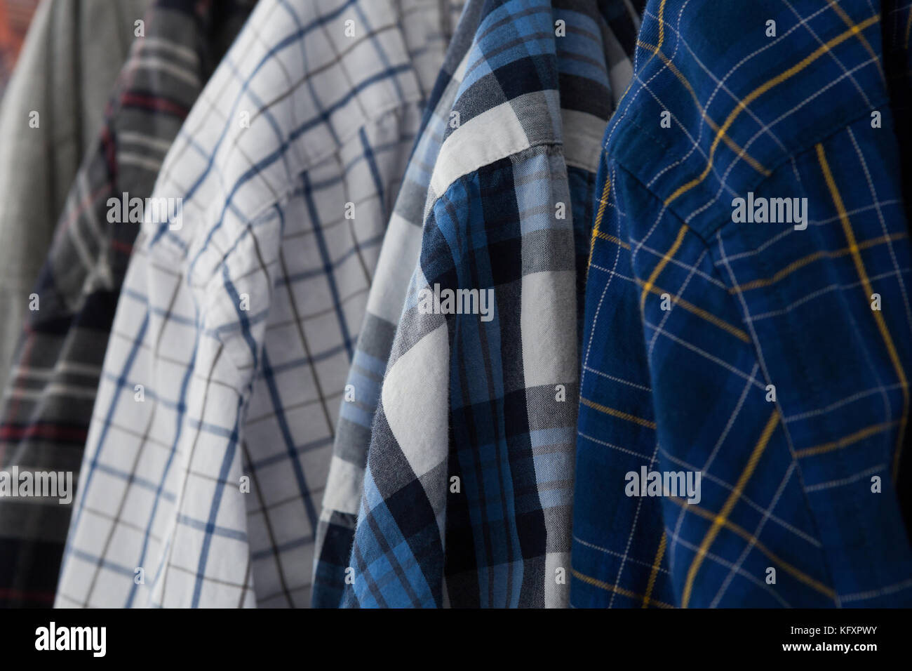 Row of shirts hi-res stock photography and images - Alamy