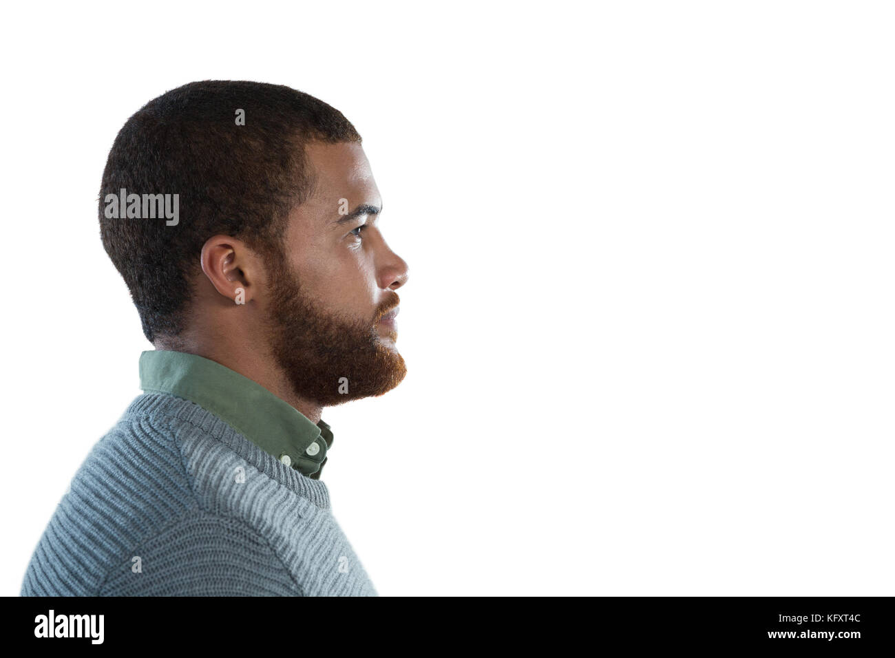 Man standing side view Cut Out Stock Images & Pictures - Alamy