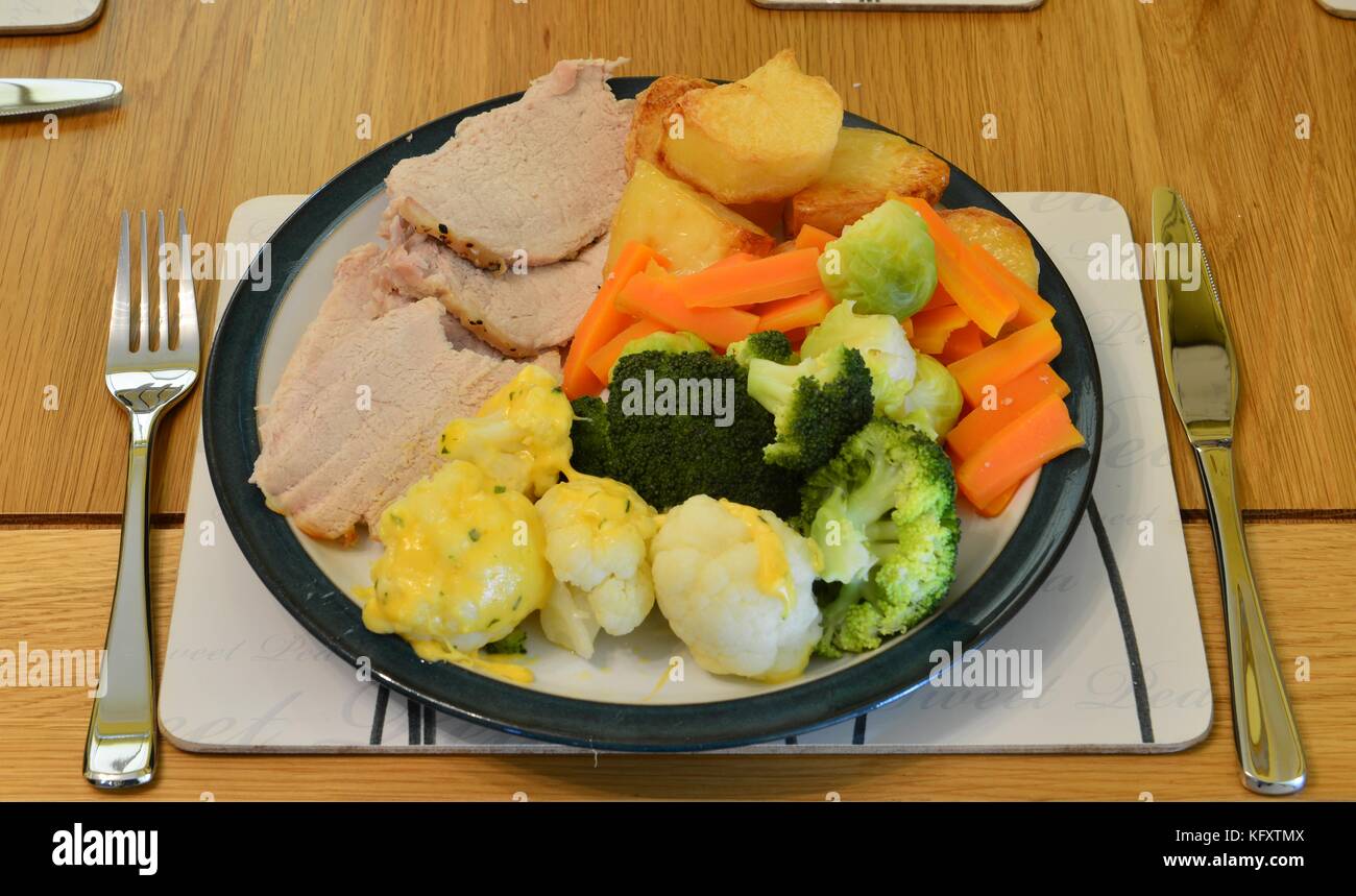 Fork eating roast dinner mouth hi-res stock photography and images - Alamy