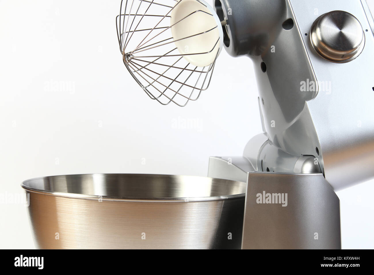 New modern food processor close-up isolated on white background Stock ...