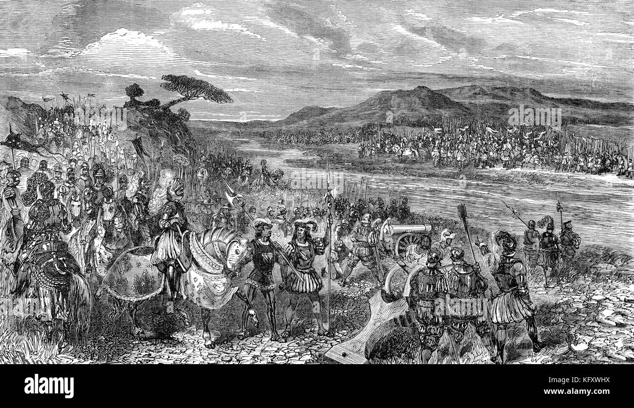 The Battle of Fornovo on 6 July 1495, Italian Wars Stock Photo - Alamy