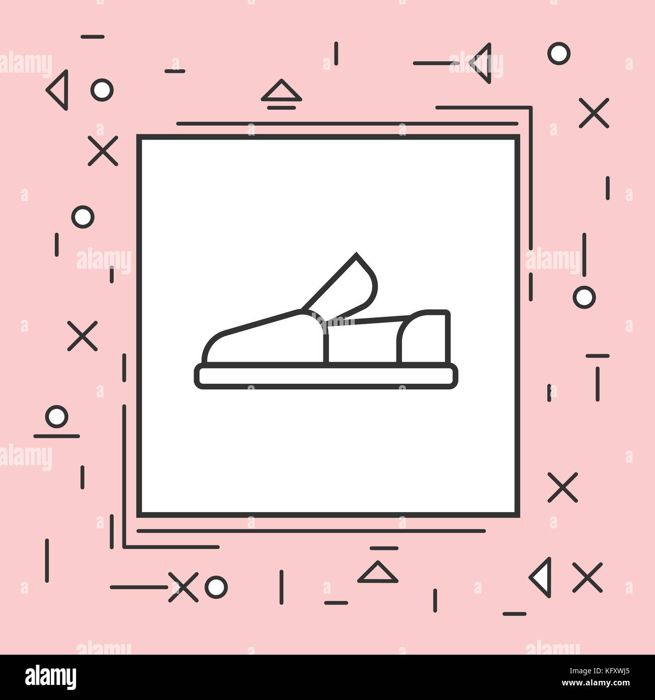 Pink loafers Stock Vector Images - Alamy
