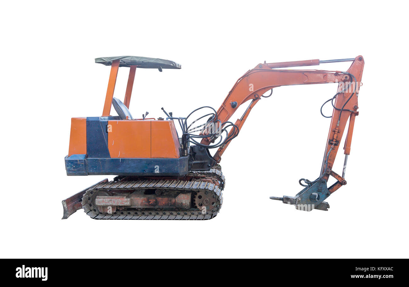 Backhoe loader Cut Out Stock Images & Pictures - Alamy