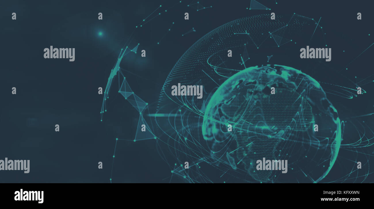 Global technology background in purple and black Stock Photo - Alamy
