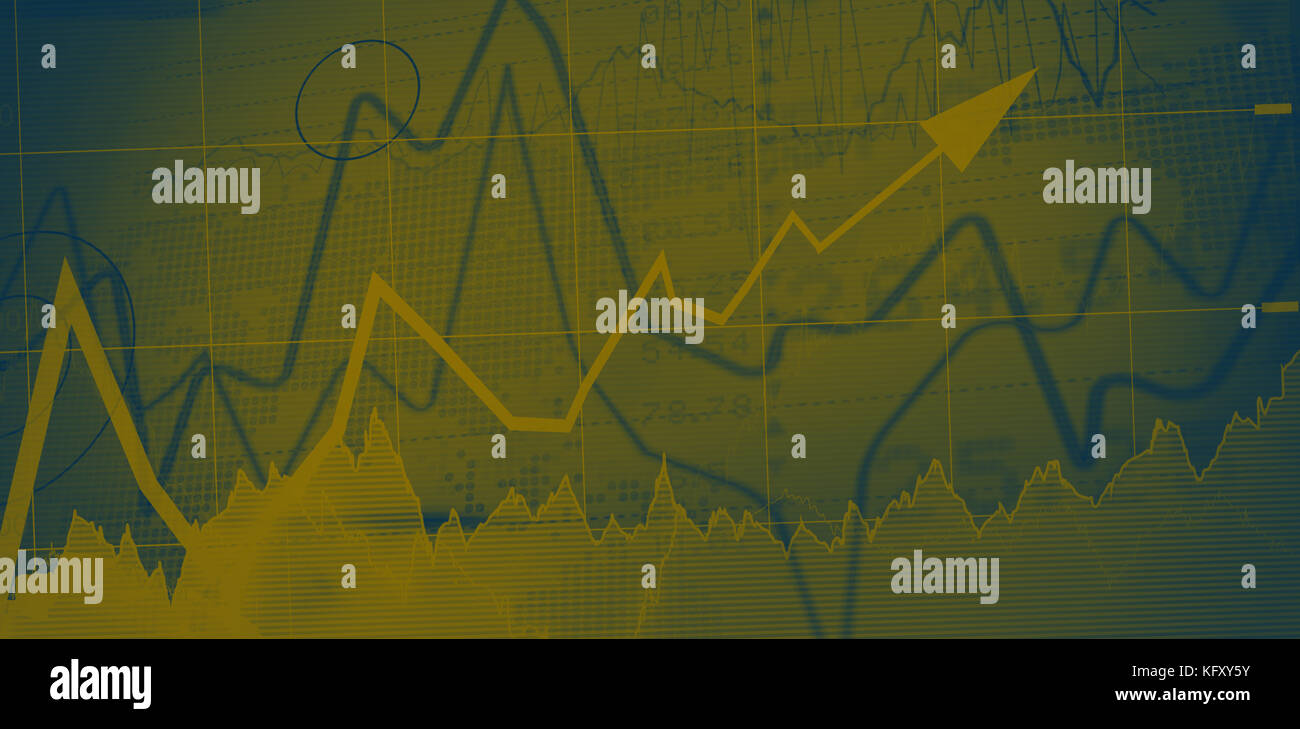 Digital composite of line graphs Stock Photo - Alamy