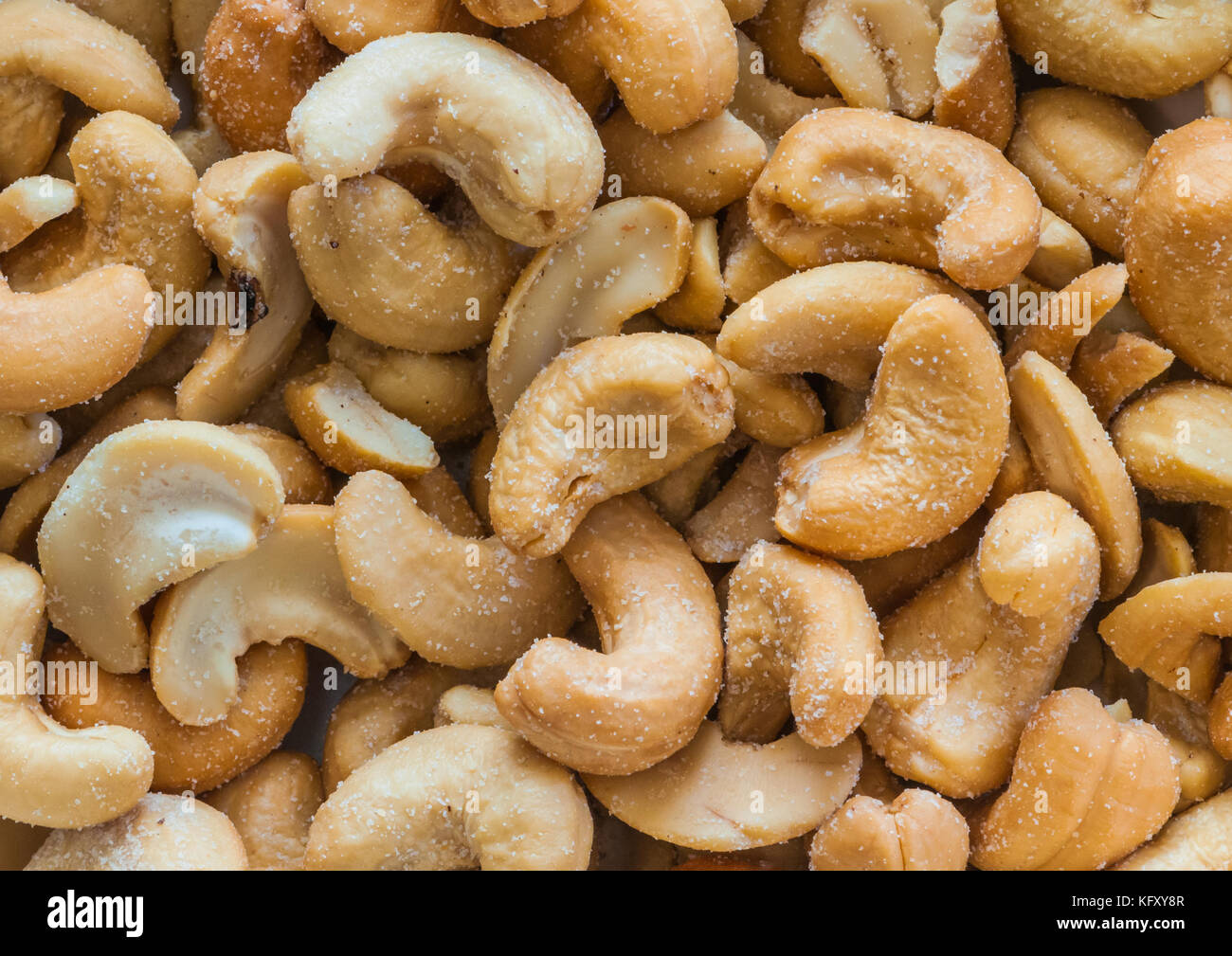An abstract macro shot of some cashew nuts Stock Photo - Alamy
